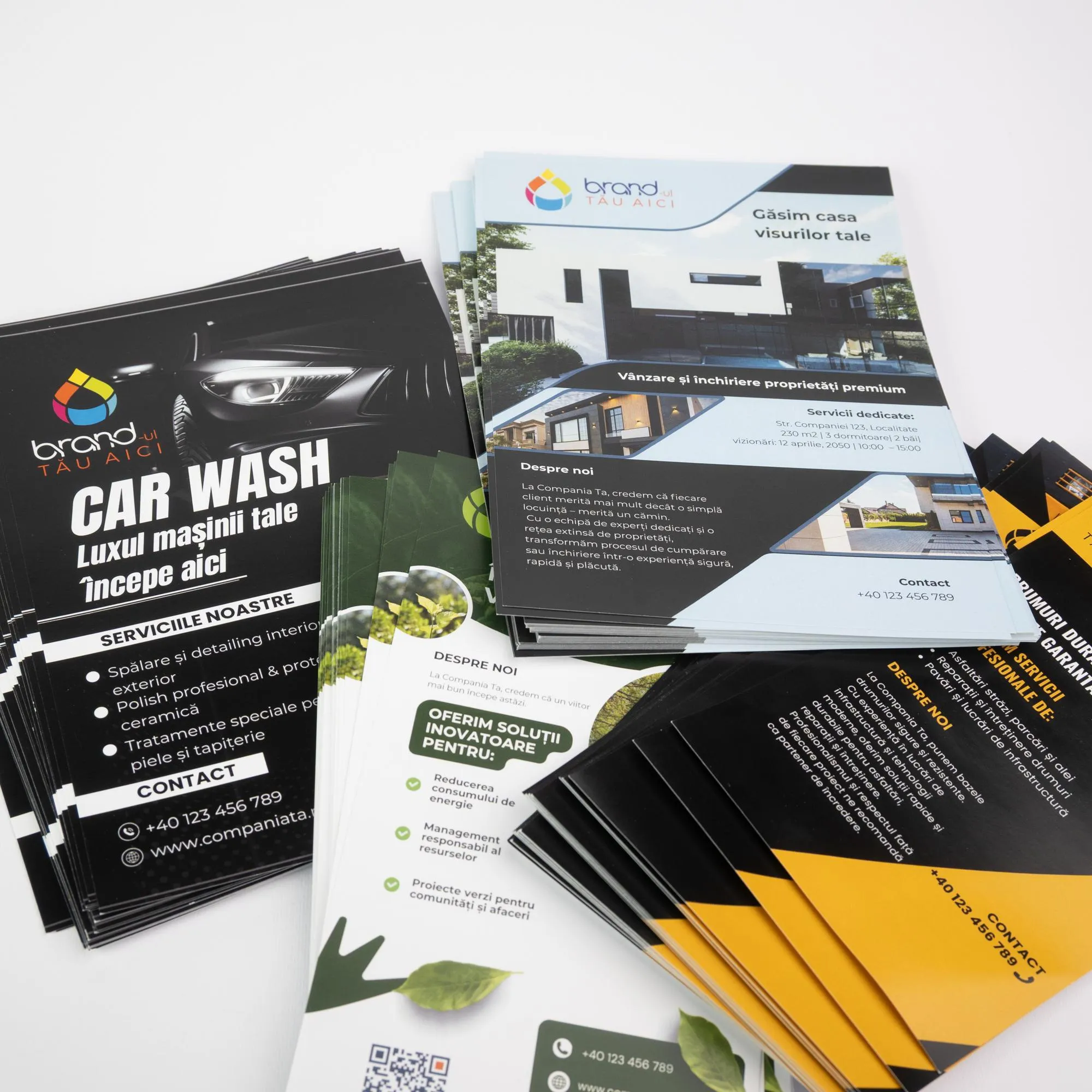 Flyere personalizate tipar digital - Agrafa Print