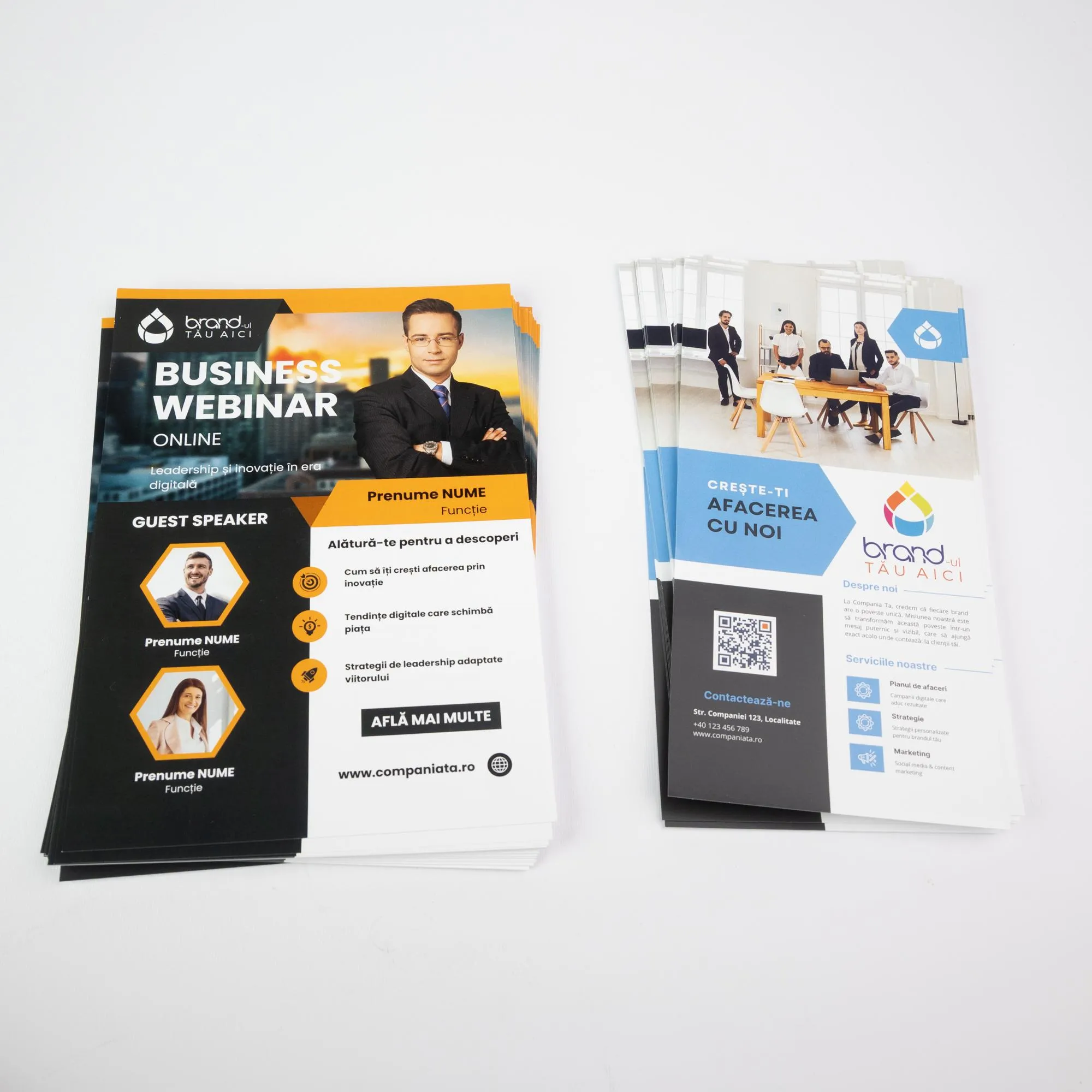 Flyere personalizate tipar digital - Agrafa Print