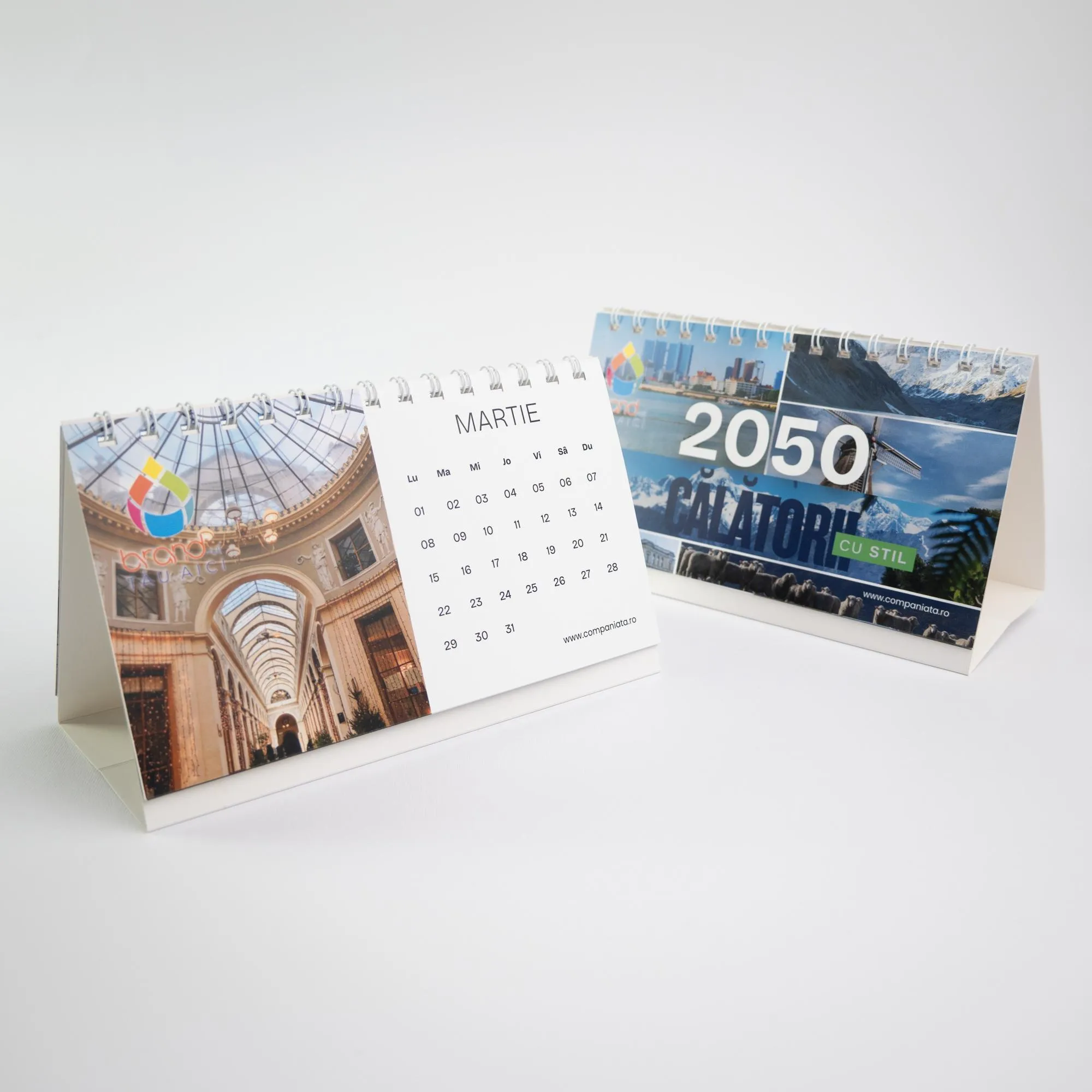 Calendare personalizate de birou - Agrafa Print