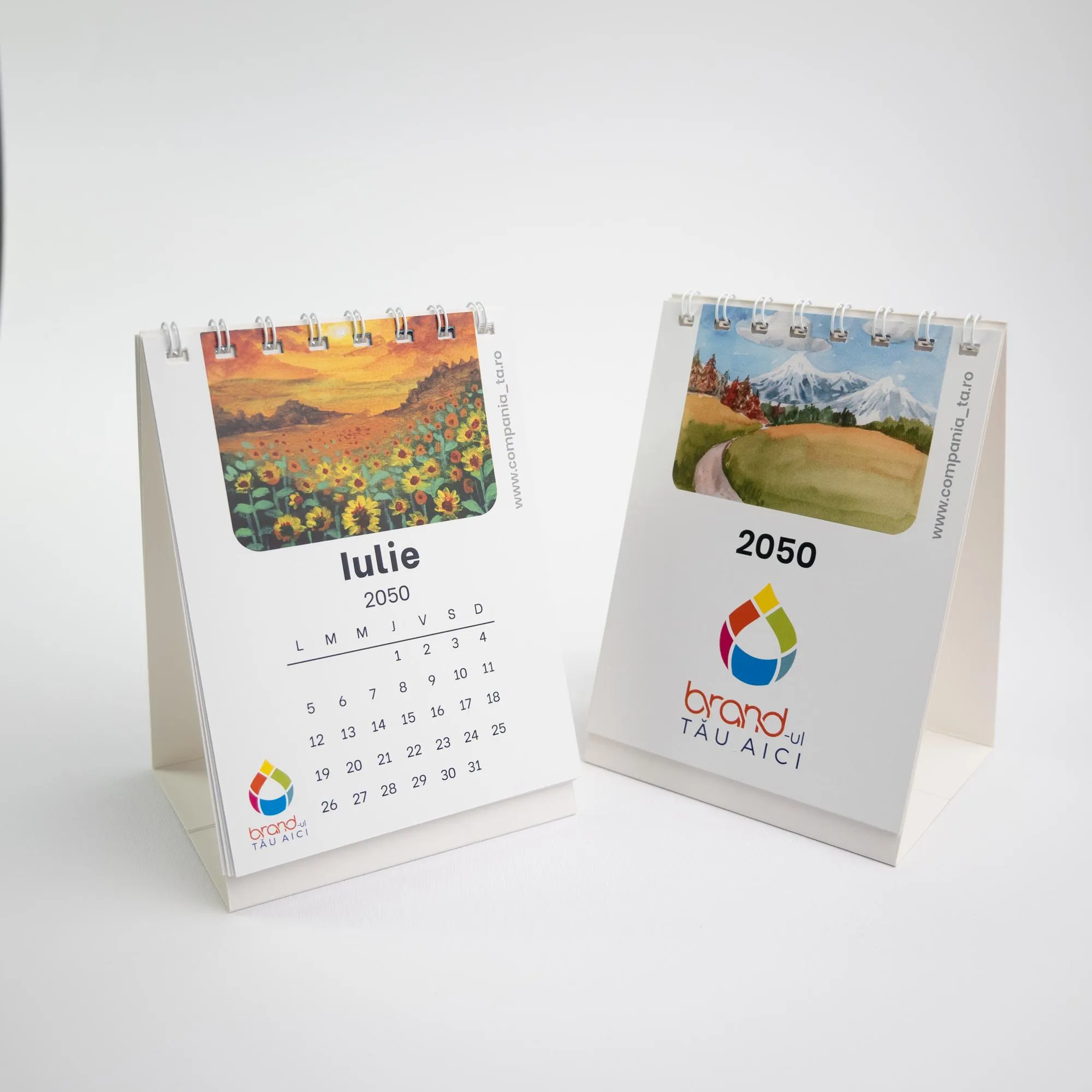 Calendare personalizate de birou - Agrafa Print